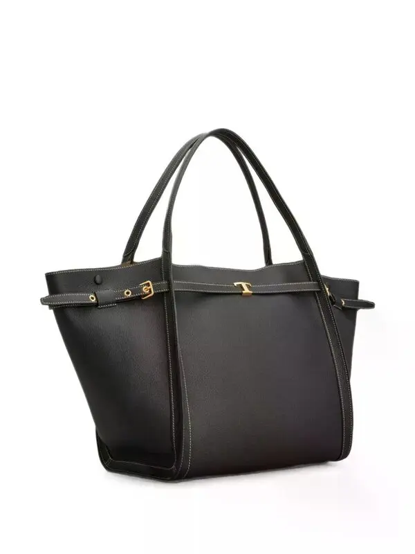 TOD'S Buckle Tote Bag - Black