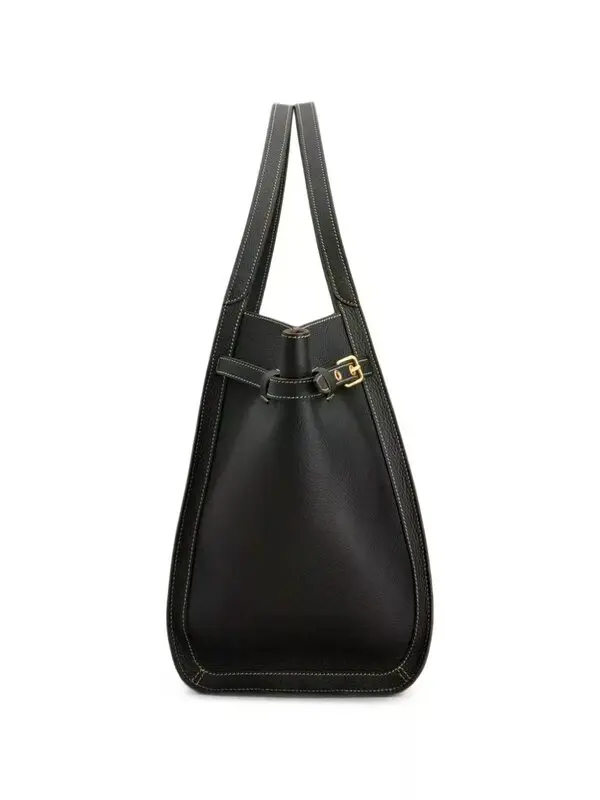 TOD'S Buckle Tote Bag - Black