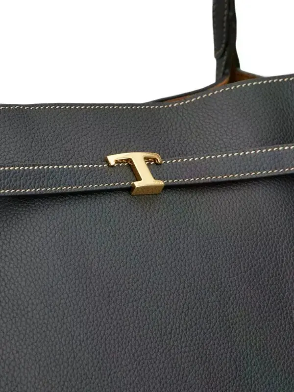 TOD'S Buckle Tote Bag - Black