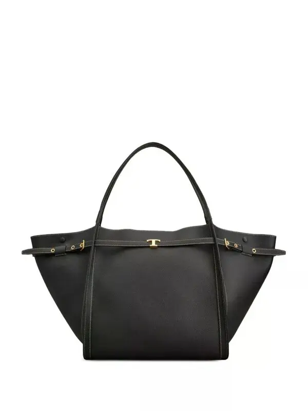 TOD'S Buckle Tote Bag - Black