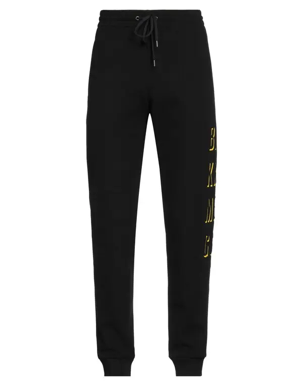 BIKKEMBERGS Pants Size Cotton, Elastane - Black
