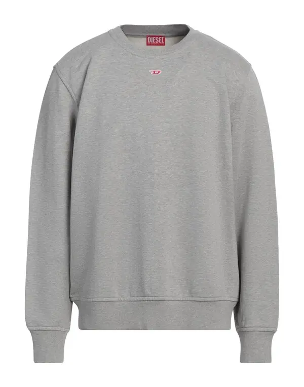 DIESEL® Light Cotton Elastane Sweatshirt - Grey