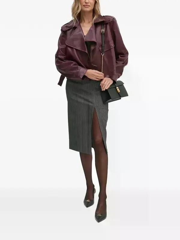 Sisley Strapless Pinstriped Midi Dress