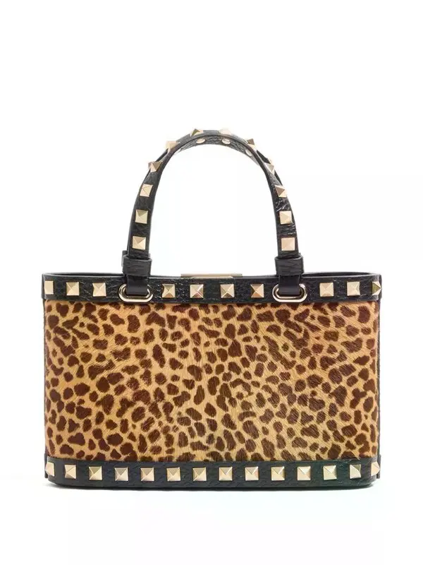 Valentino Garavani Rockstud Mini Shopper - Brown