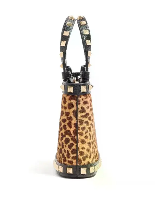 Valentino Garavani Rockstud Mini Shopper - Brown