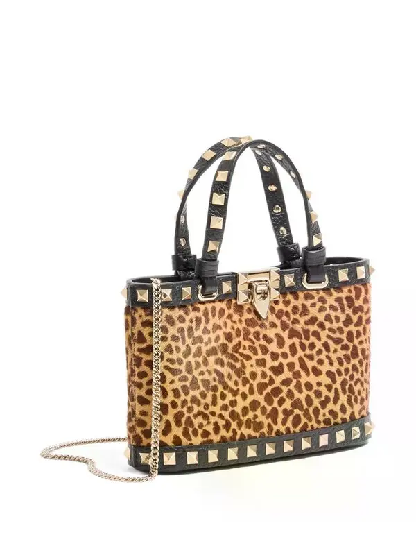 Valentino Garavani Rockstud Mini Shopper - Brown