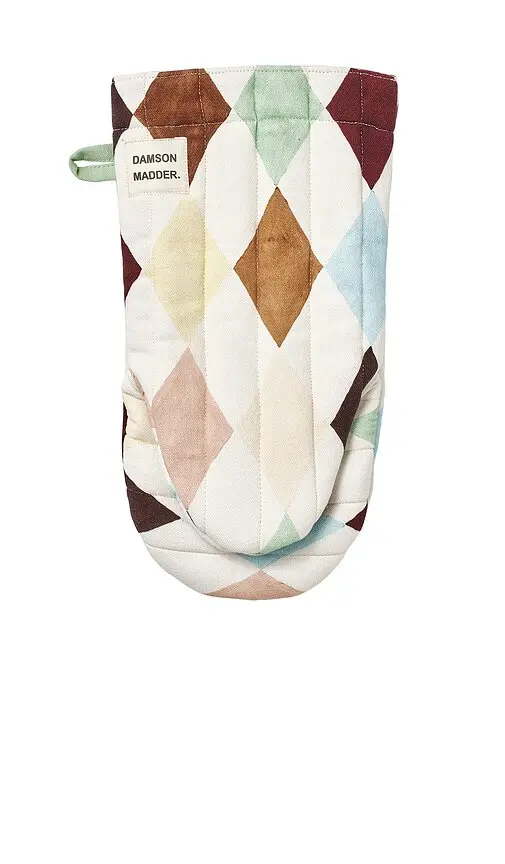 DAMSON MADDER Single Oven Glove In Cream - Harlequin
