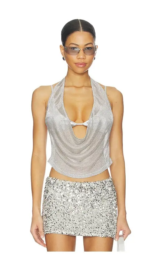 TIGER MIST Makena Metallic Top