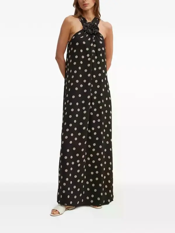 SANDRO FERRONE Polka Dot Maxi Dress