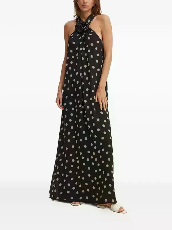 SANDRO FERRONE Polka Dot Maxi Dress