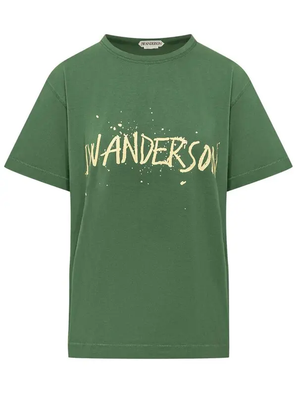 JW Anderson Logo Printed T-shirt - Green