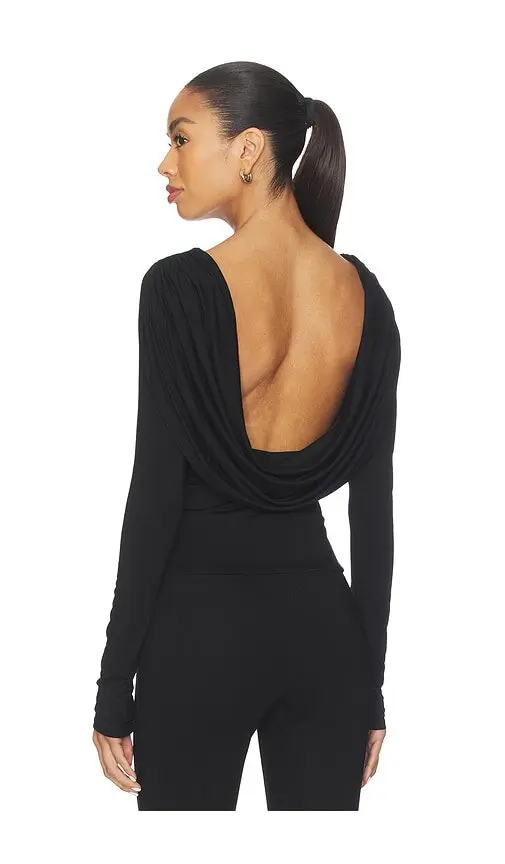 ALL THE WAYS X Emma Leger Evelyn Drape Back Top