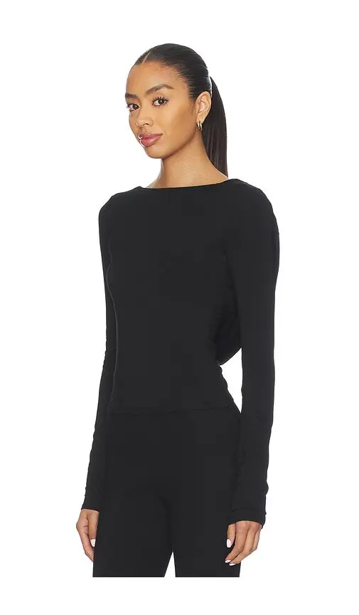 ALL THE WAYS X Emma Leger Evelyn Drape Back Top