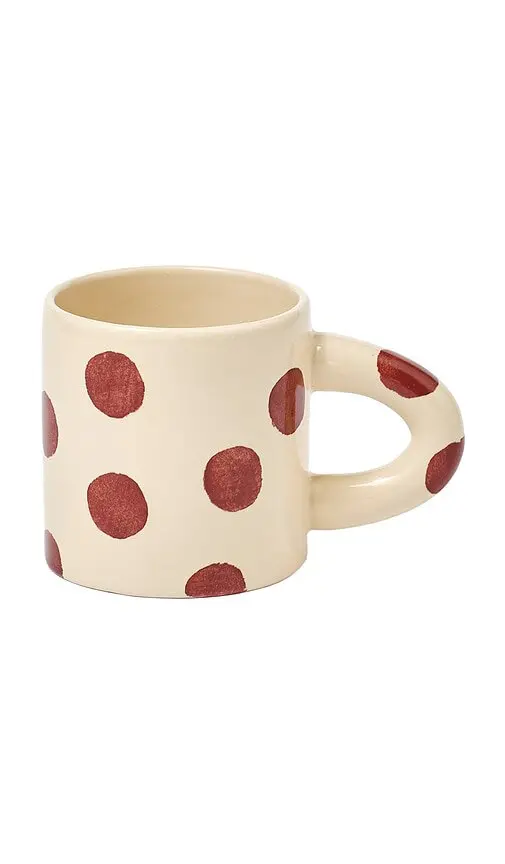 DAMSON MADDER Chubby Mug In Cream - Butter & Burg Spot