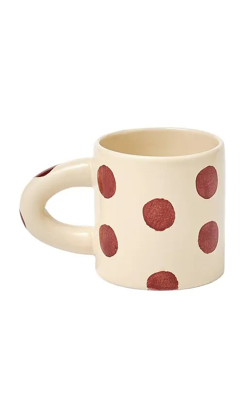 DAMSON MADDER Chubby Mug In Cream - Butter & Burg Spot