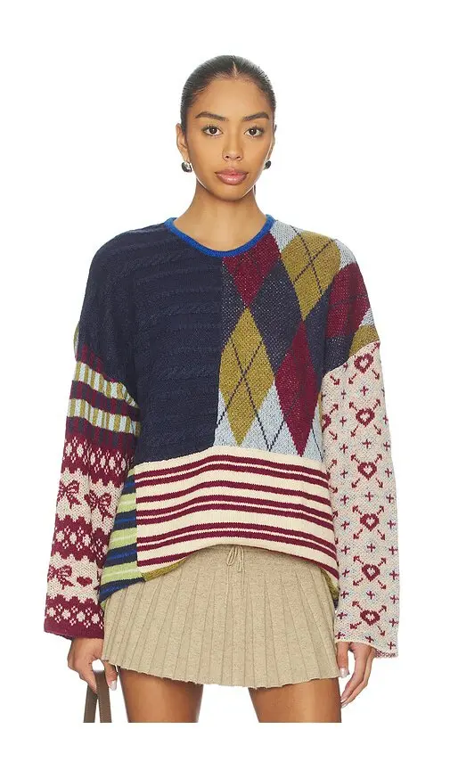GUIZIO Zuri Sweater - Blue Multi