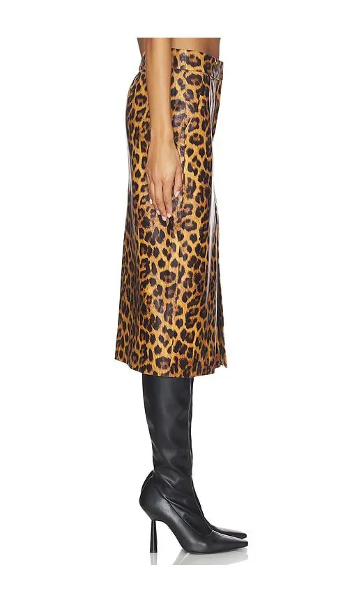 AEXAE Leather Maxi Skirt