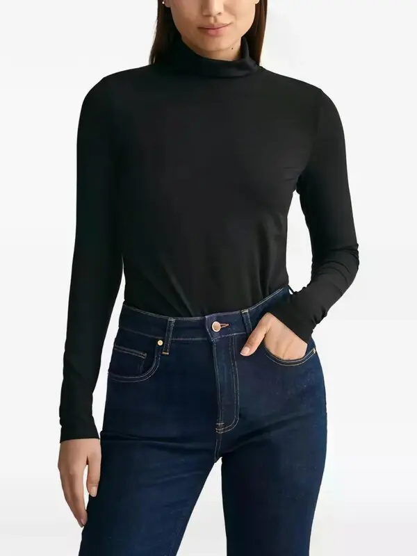 Gant Long-sleeve Roll-neck Top