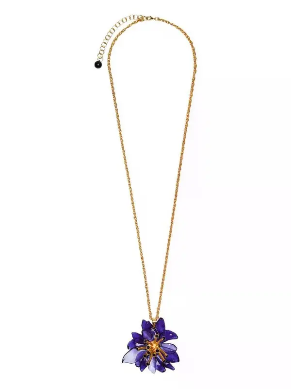 Nina Ricci Pistil Bloom Flower-motif Necklace - Gold