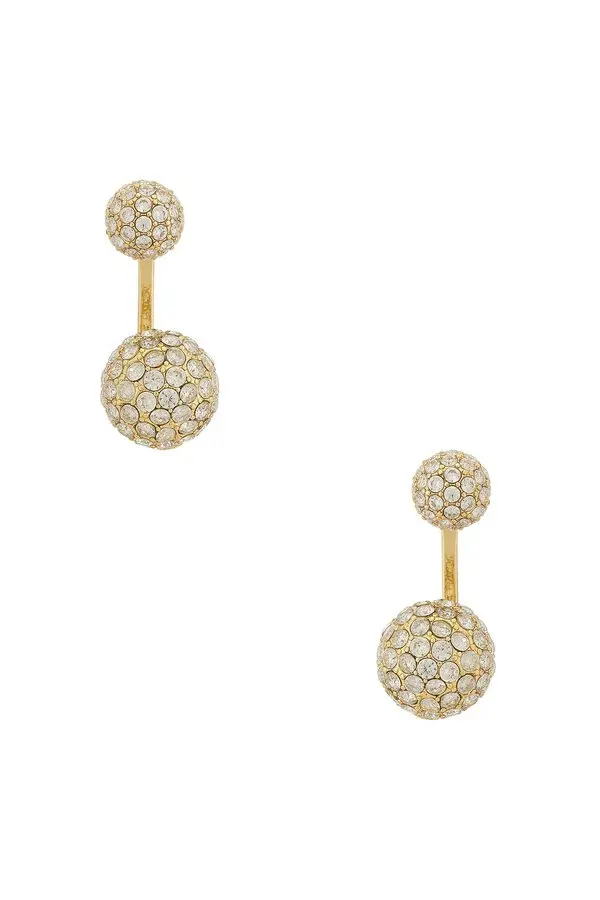 ROXANNE ASSOULIN The Floating Spark Earrings - Gold & Pave