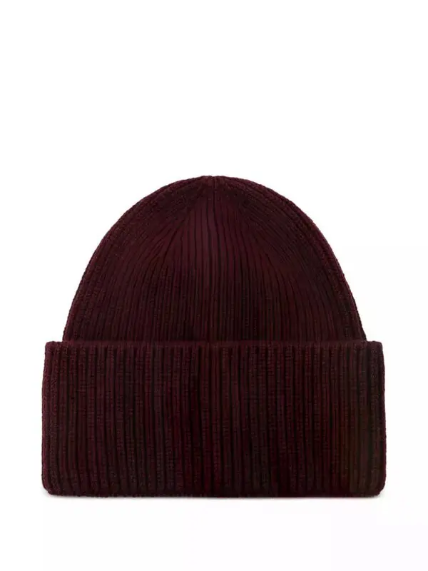 Destin Ribbed Beanie - Red