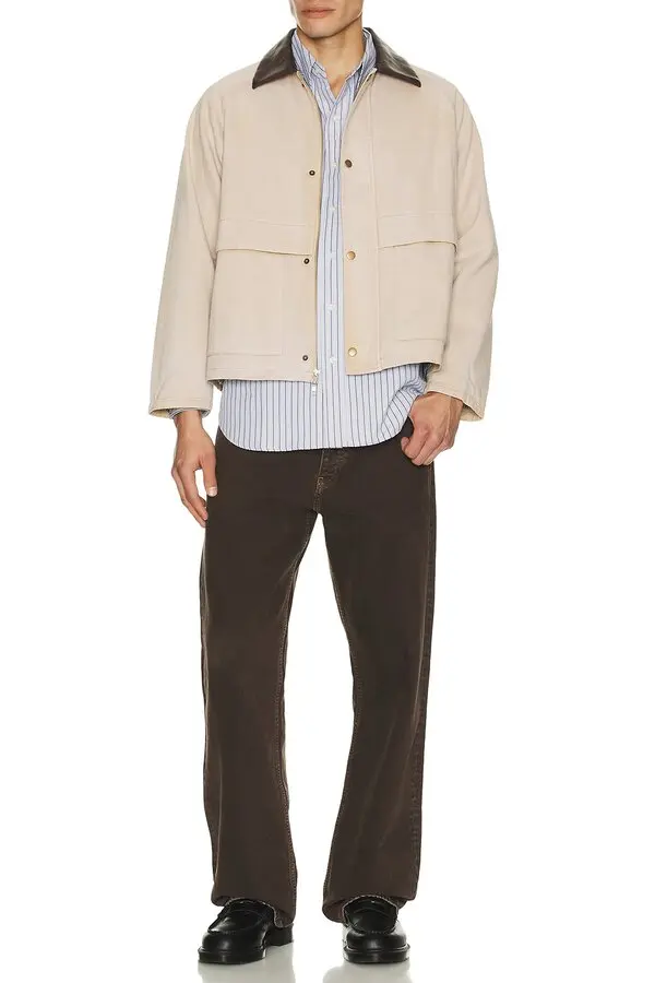 METALWOOD STUDIO Seersucker Fishing Shirt In Blue