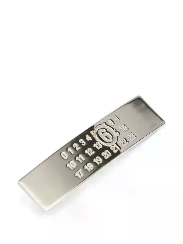 MAISON MARGIELA Numbers-engraved Hairclip - Silver