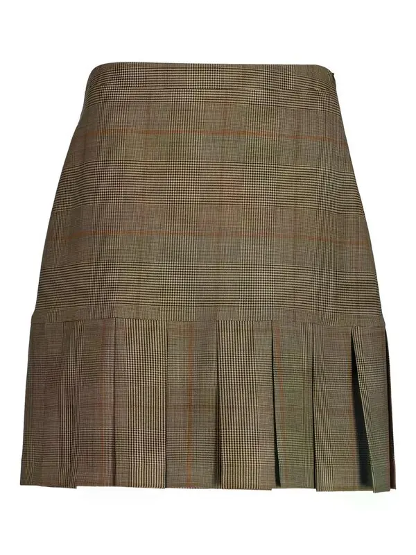 Gant Checked Pleated Mini Skirt
