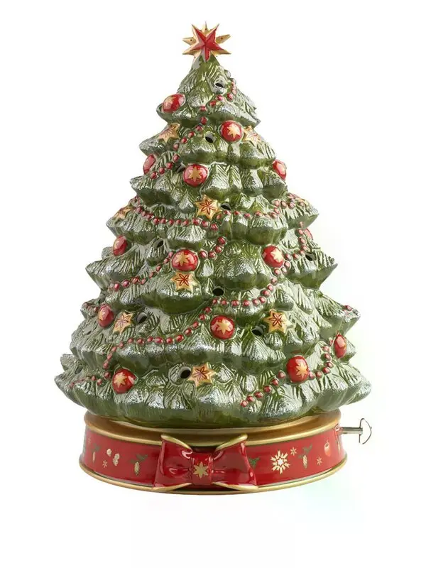VILLEROY & BOCH Decorated Christmas-tree Music Box Ornament
