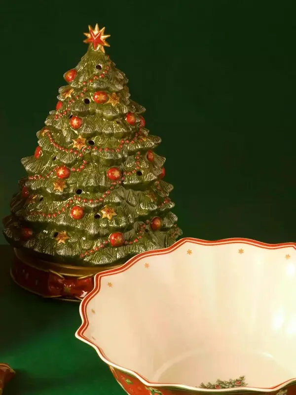 VILLEROY & BOCH Decorated Christmas-tree Music Box Ornament