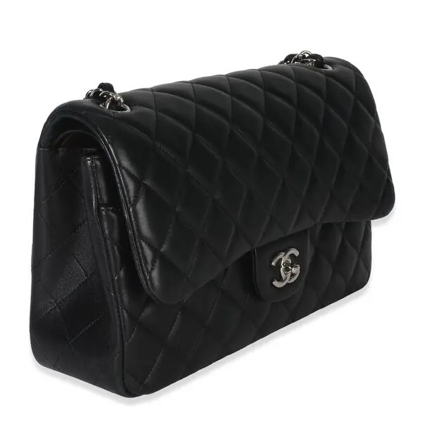Chanel Quilted Lambskin Jumbo Double Flap Bag