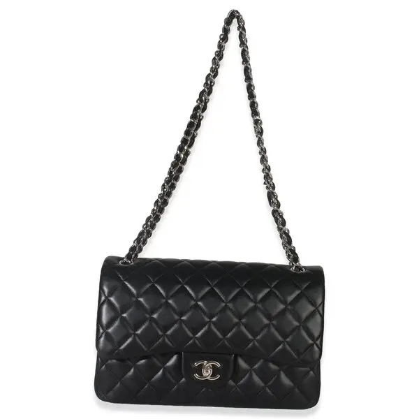 Chanel Quilted Lambskin Jumbo Double Flap Bag