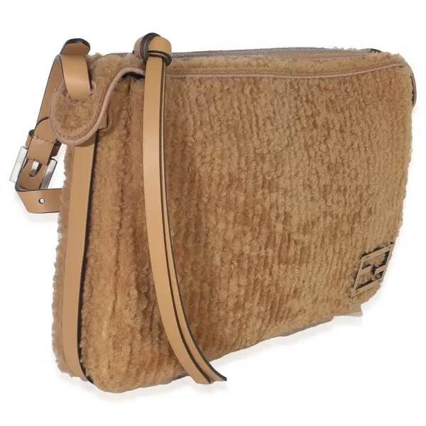 Fendi Shearling Simply Shoulder Bag