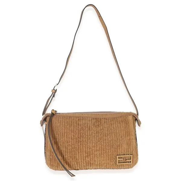 Fendi Shearling Simply Shoulder Bag