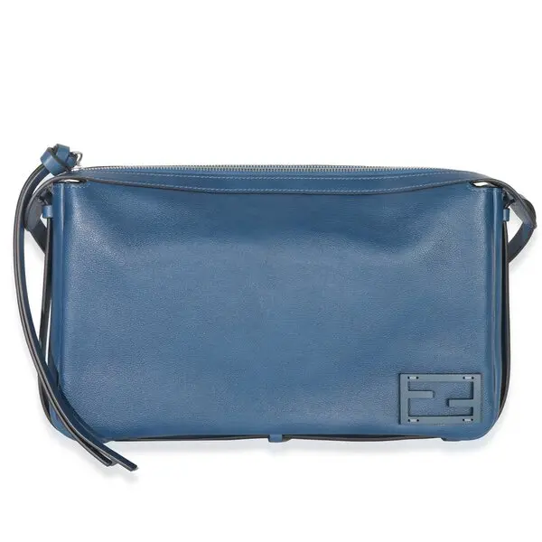 Fendi Nappa Simply Shoulder Bag - Blue
