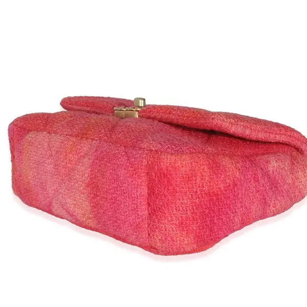 Chanel Tweed Quilted 19 Flap Bag