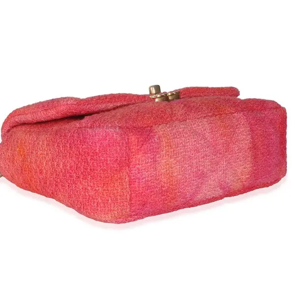 Chanel Tweed Quilted 19 Flap Bag