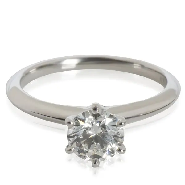 Tiffany & Co. 0.88 Ct Round Brilliant Diamond Engagement Ring - Platinum