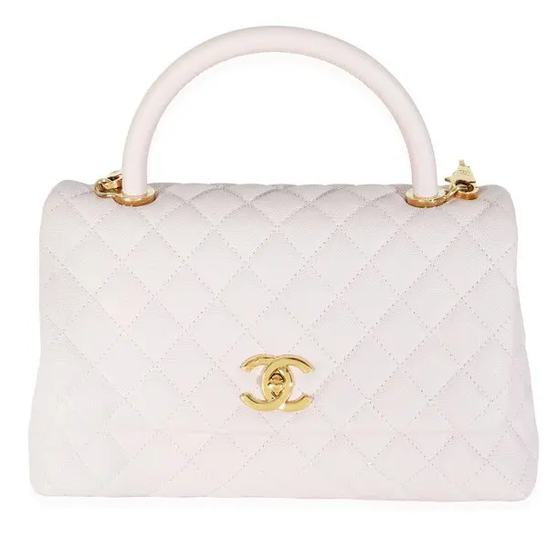 Chanel Coco Top Handle Handbag - Purple