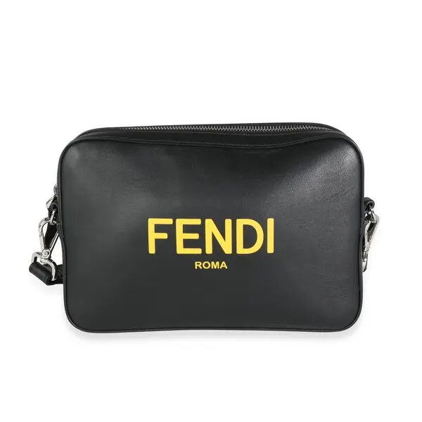 Fendi Calfskin & Sunflower Logo Camera Bag