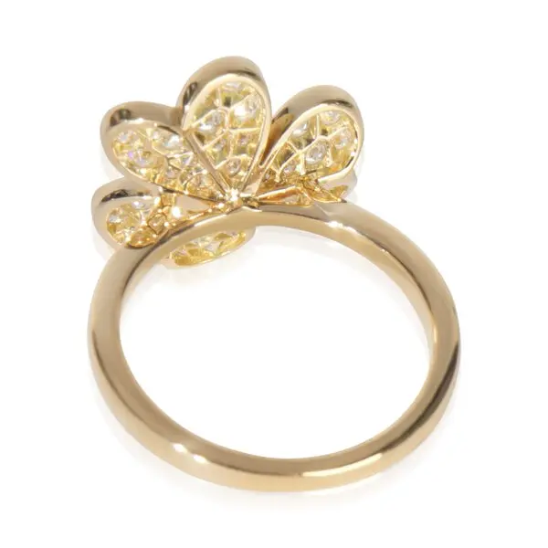 Van Cleef & Arpels Yellow Gold Diamond Frivole Ring