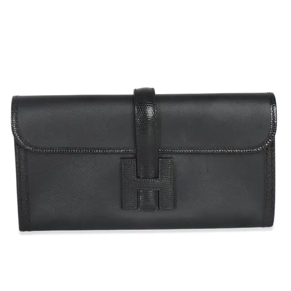 Hermès Swift Lizard Jige Elan Touch 29 - Black
