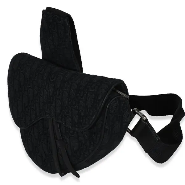 Dior Oblique Jacquard Canvas Saddle Crossbody