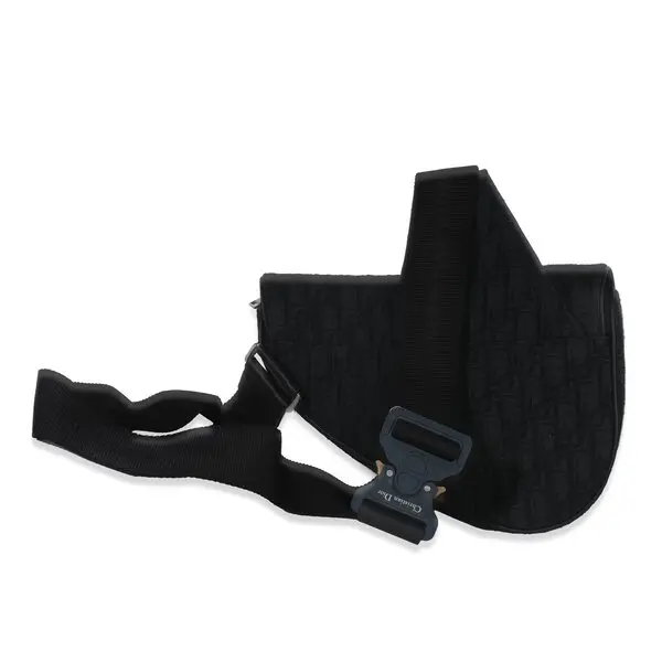 Dior Oblique Jacquard Canvas Saddle Crossbody