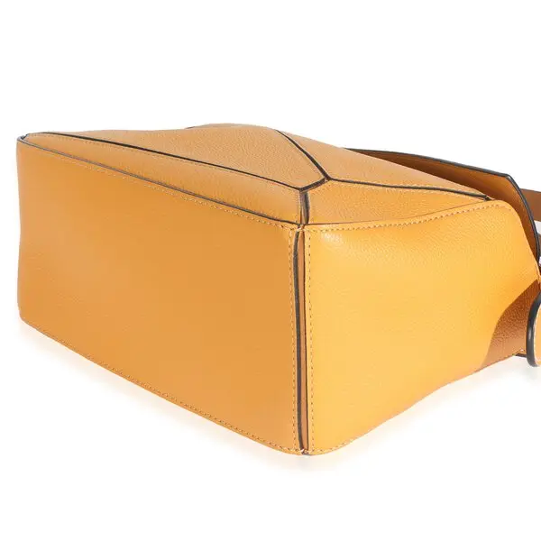 Loewe Grained Calfskin Puzzle Bag - Yellow