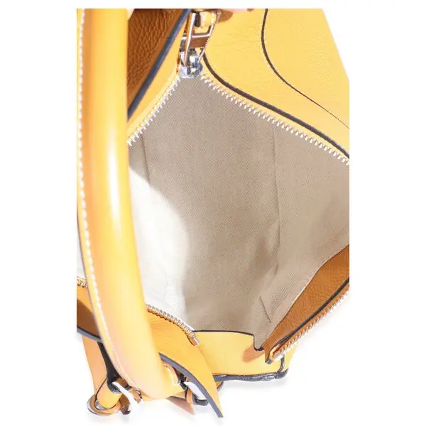Loewe Grained Calfskin Puzzle Bag - Yellow