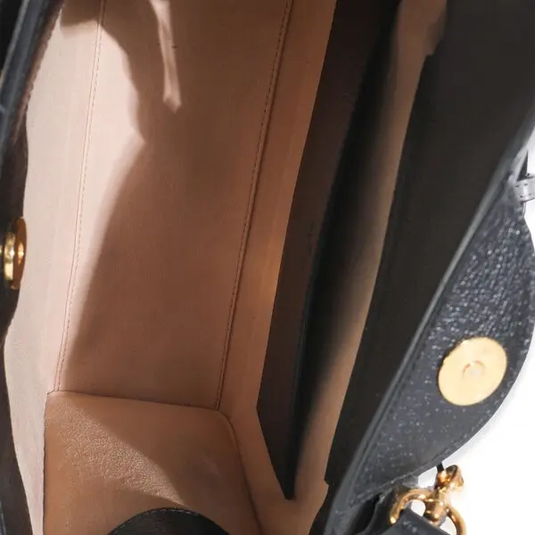 Gucci Diana Tote Dusty Grey Textured Dollar Calfskin With Web