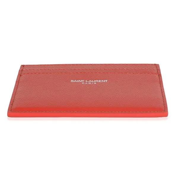 Saint Laurent Grain De Poudre Credit Card Case