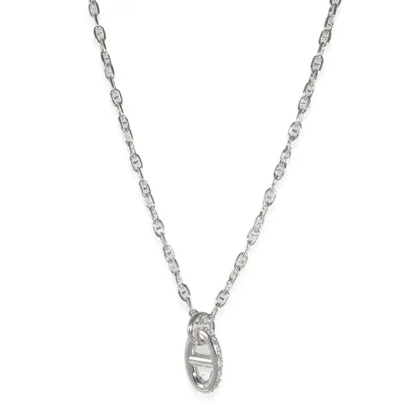 Hermès Farandole Pendant In 18k White Gold With Diamonds - White_gold