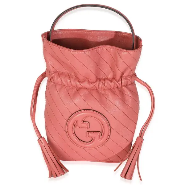Gucci Calfskin Blondie Bucket Bag - Pink